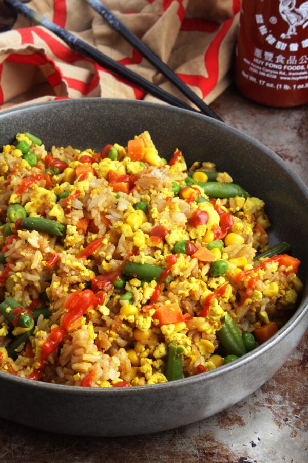 This Homemade Vegan Fried Rice is Deliciously Easy